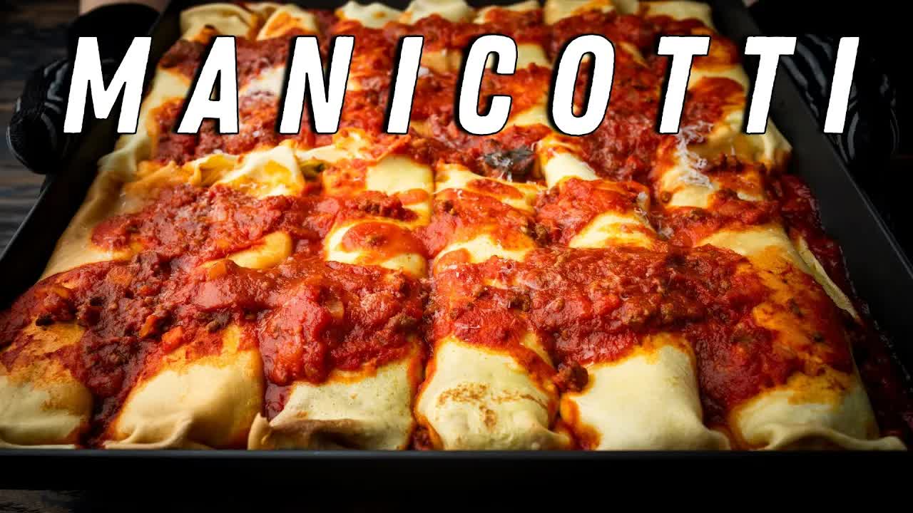 How to prepare perfect homemade manicotti with rich beef ragu sauce
