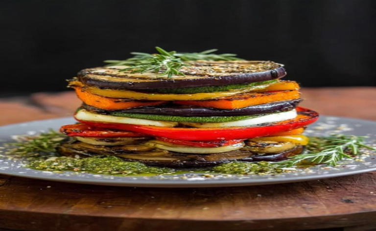 The grilled vegetable Napoleon turning Mediterranean dining into a ...