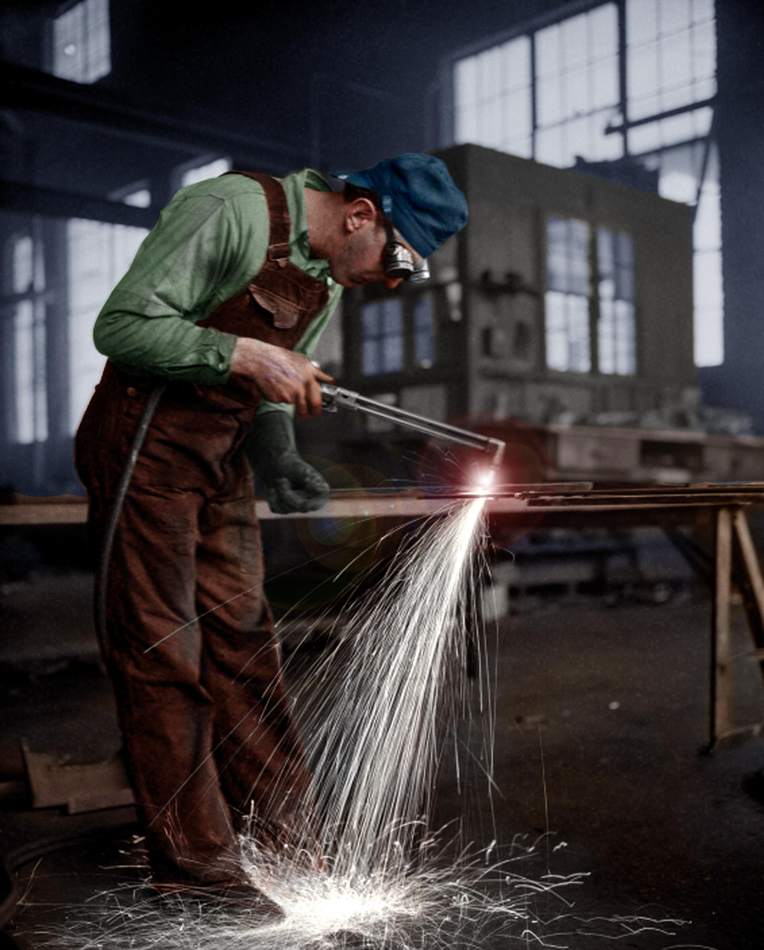 20 colorized images of steelworkers and miners in the early 1900s