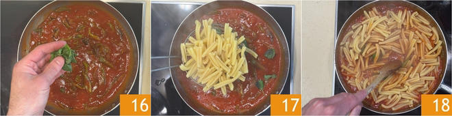 Pasta con sugo di pomodoro e friggitelli