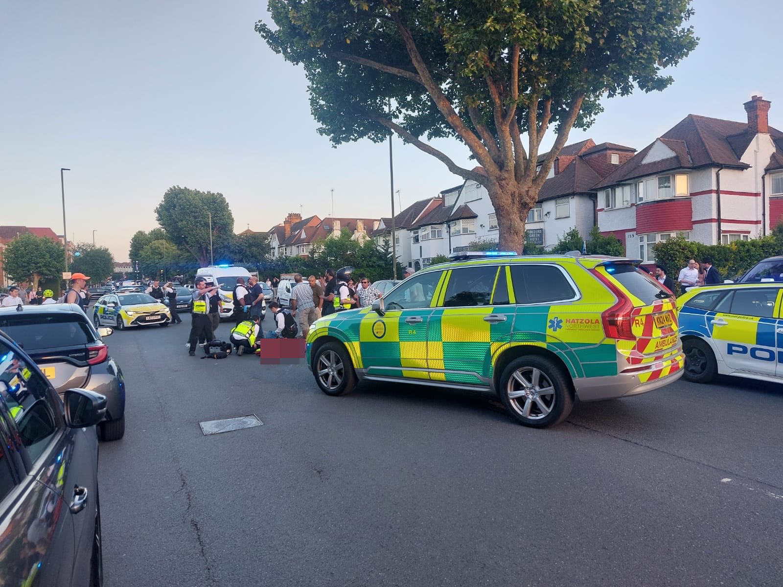 Man fighting for life after being hit by car in Golders Green