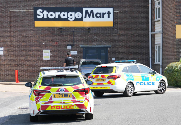 In photos: Police presence at industrial estate in Brighton
