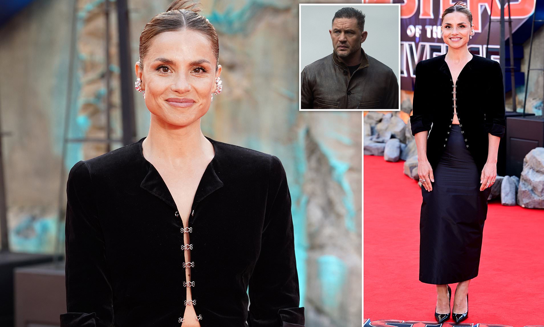 Charlotte Riley attends film premiere alone after husband Tom Hardy was ...