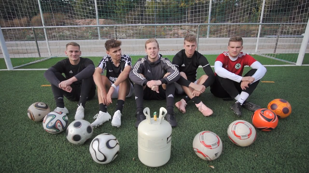 Fussball und Helium - Das Experiment