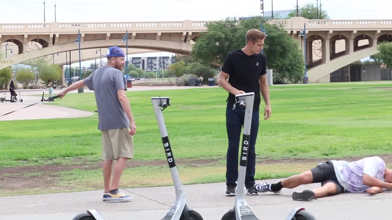 Bystanders left in shock after witnessing a public knockout