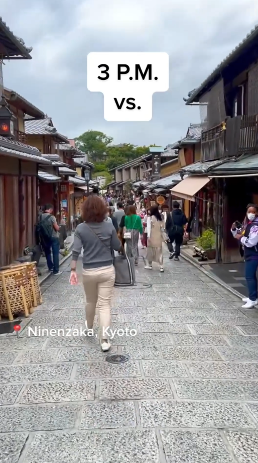 Morning VS afternoon in Japan when I visit