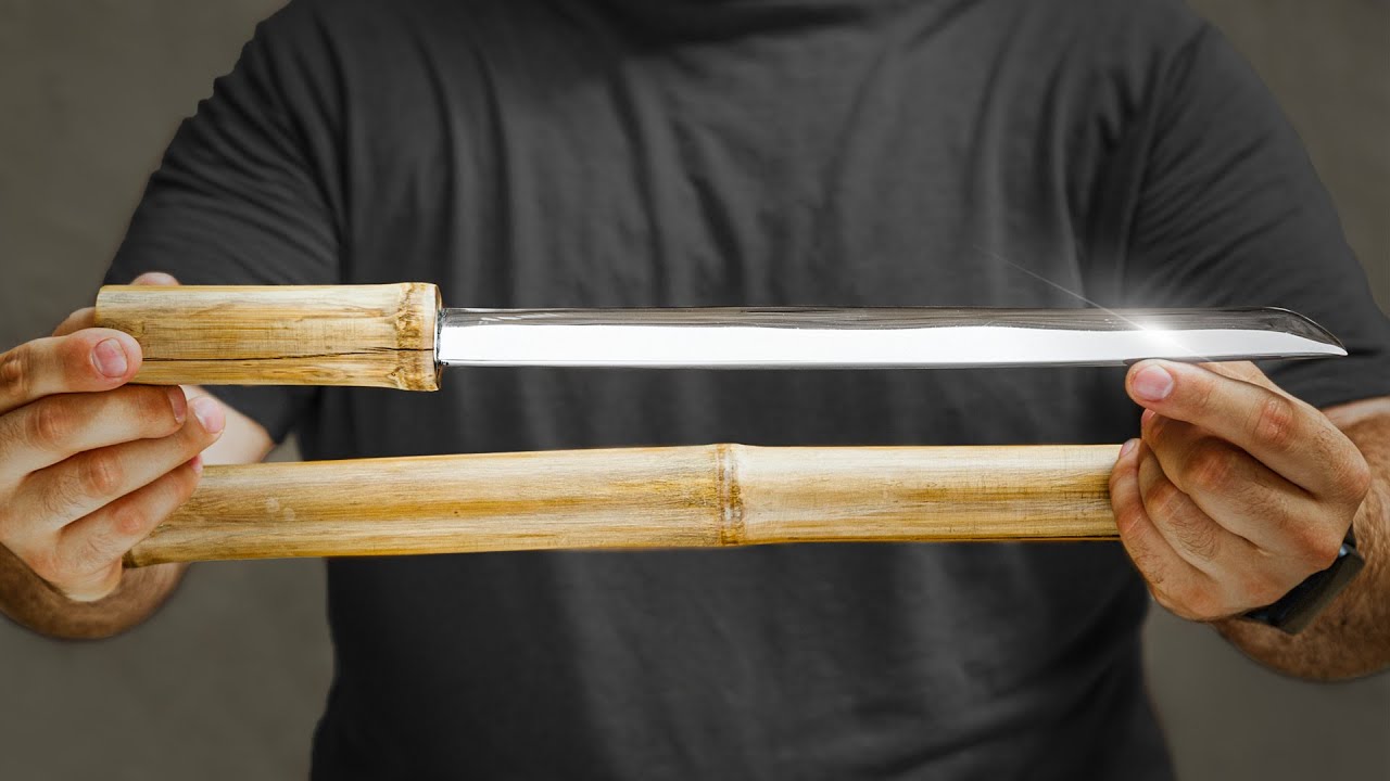 Simple metal bar becomes an unreal sharp knife