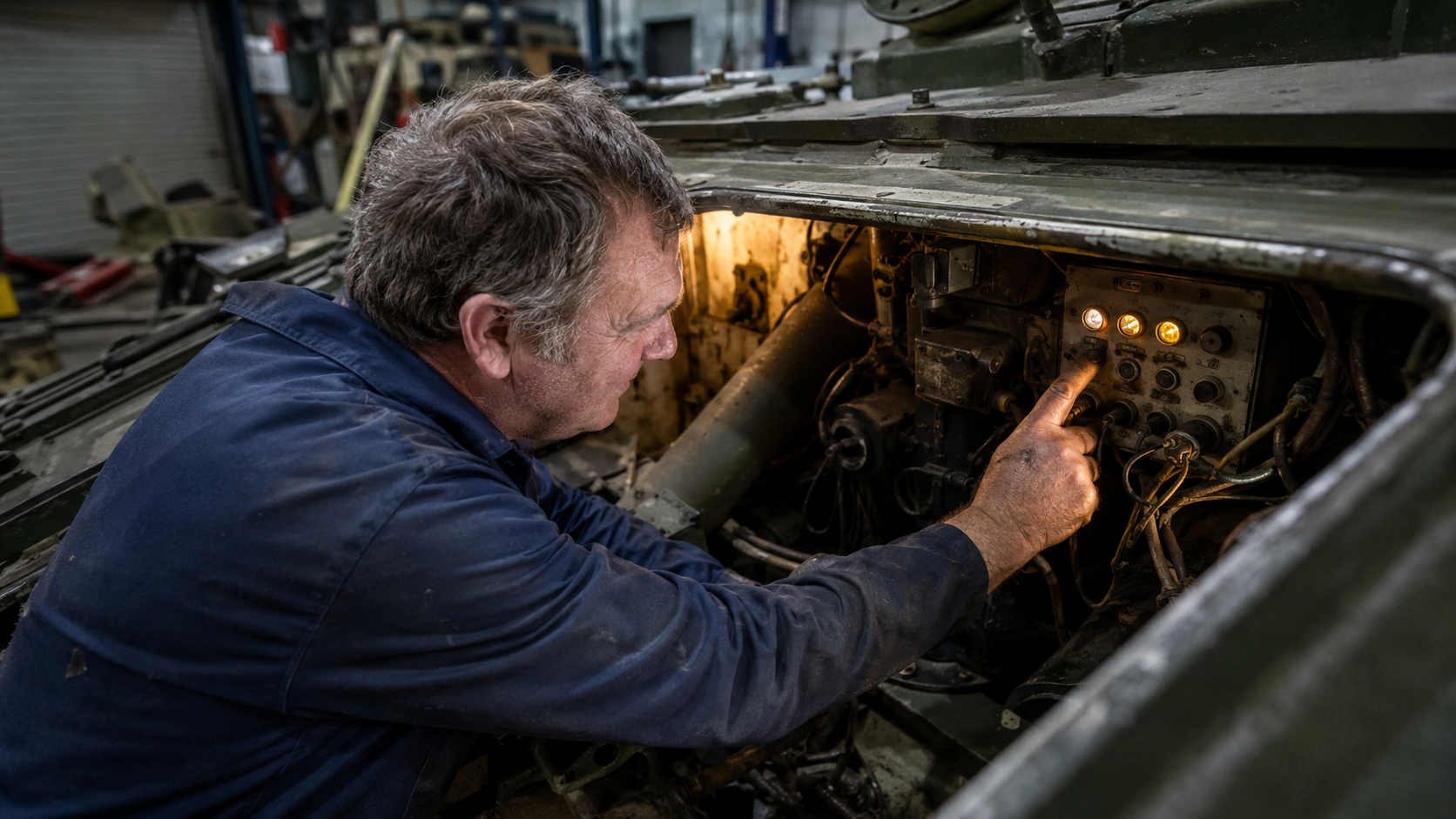 Original WW2 wiring still powers the Charioteer
