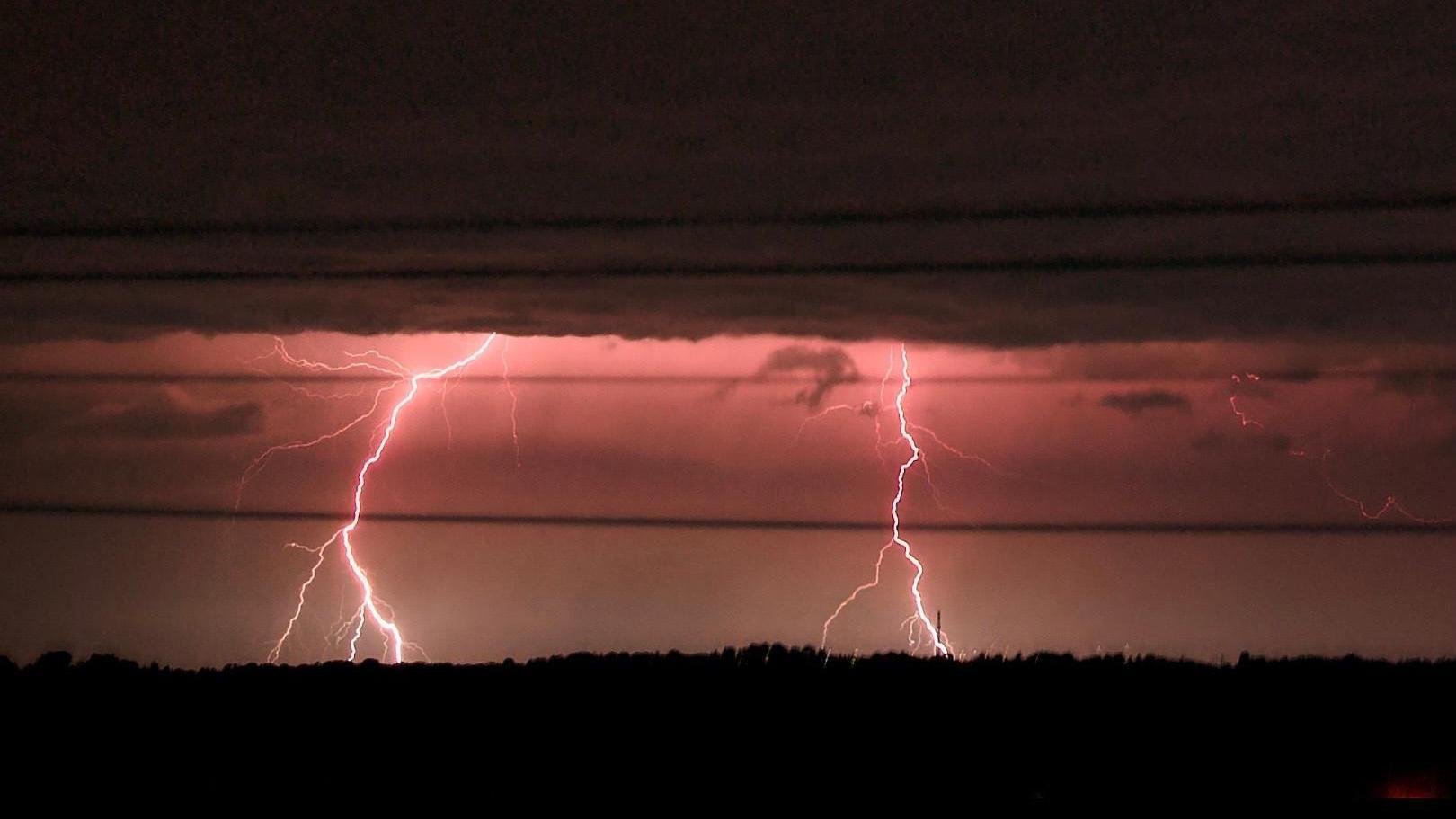 In pictures: A night of dramatic lightning strikes
