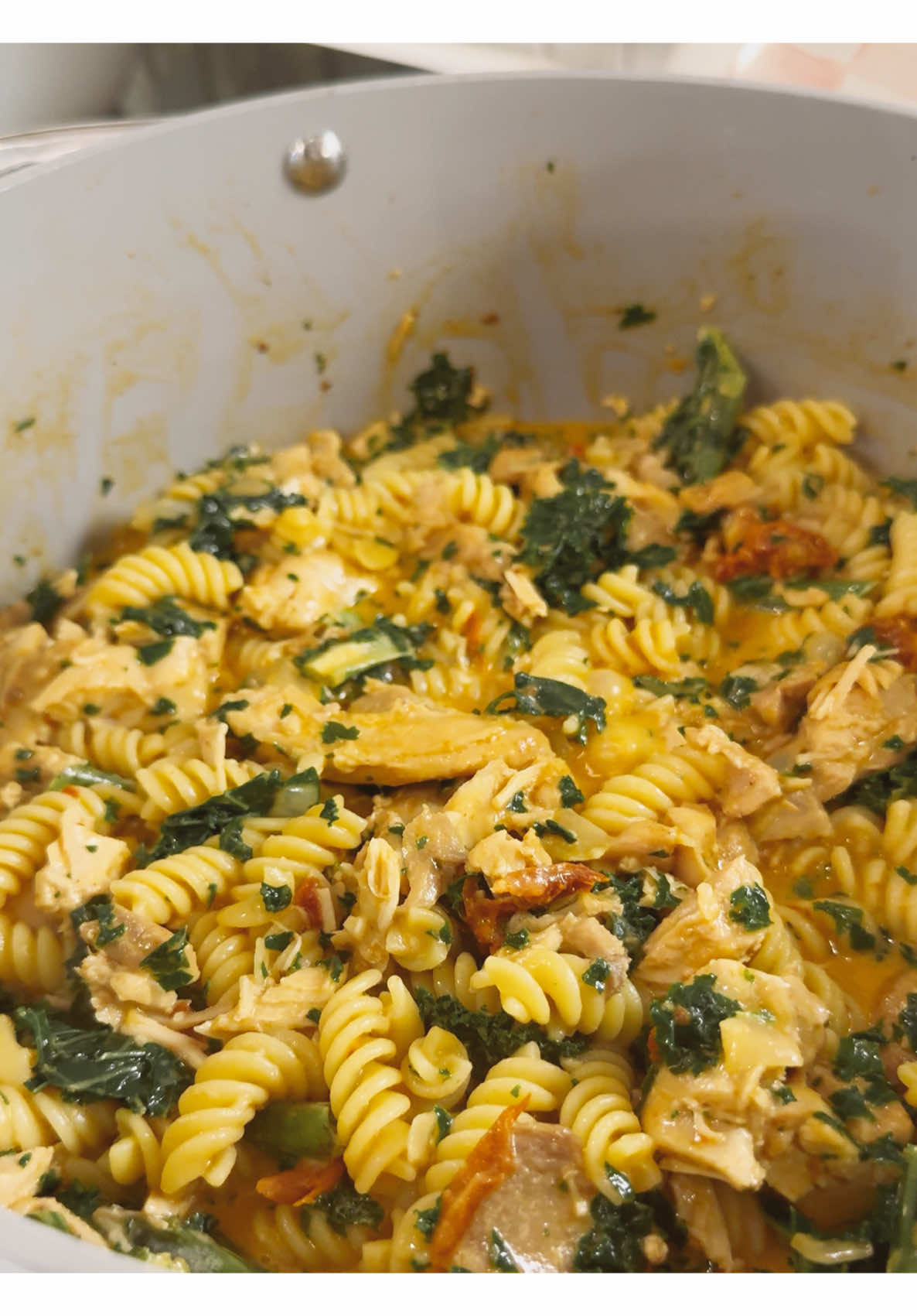 Easy creamy chicken pasta for weeknight dinner ready in minutes