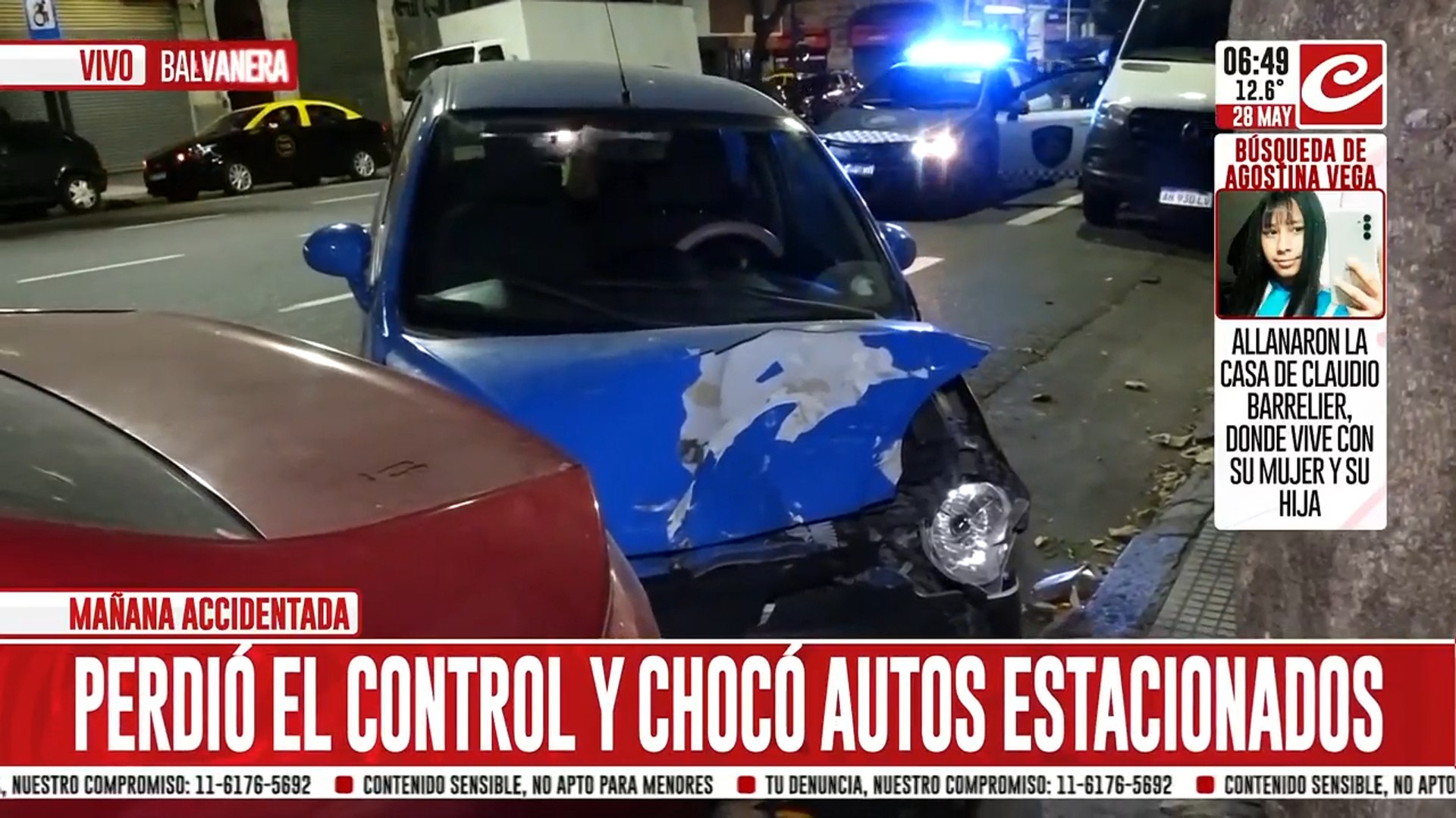 Tremendo accidente en Balvanera: perdió el control y terminó chocando a ...