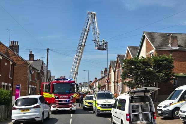 Road closed as emergency services attend incident