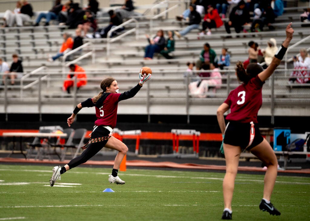 Newark girls blazing a trail in flag football, 'This is insane'