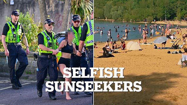 Selfish sunseekers spark backlash across heatwave Britain