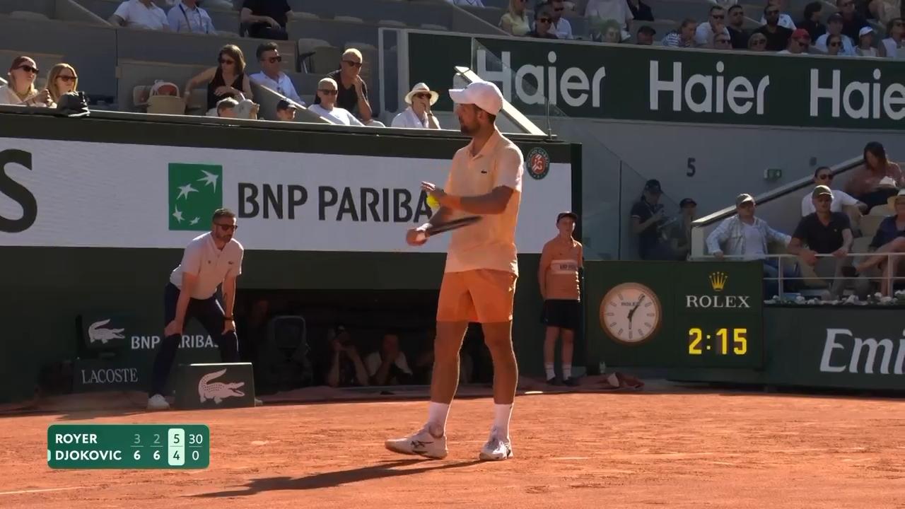 Moment: 'No respect' - Djokovic not happy with boos from French Open crowd