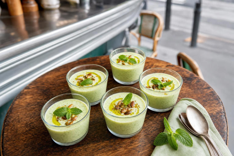 Cette entrée fraîche au concombre façon bistrot parisien cache un trio ...