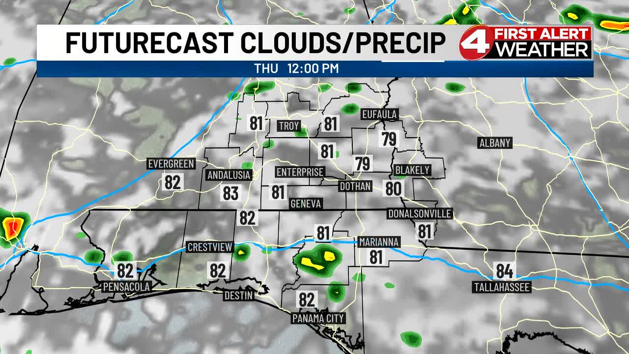 Scattered afternoon storms stick around through early next week