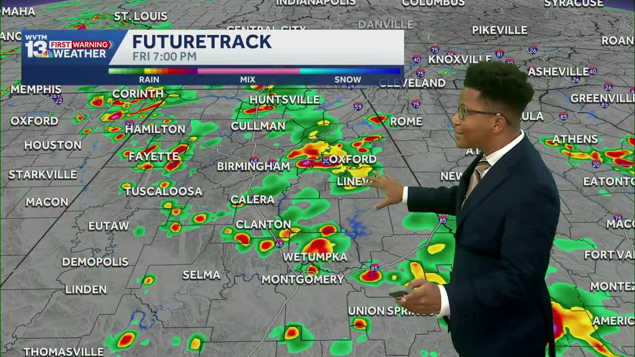 Alabama's weather forecast: Spotty storms through the weekend, warm and ...