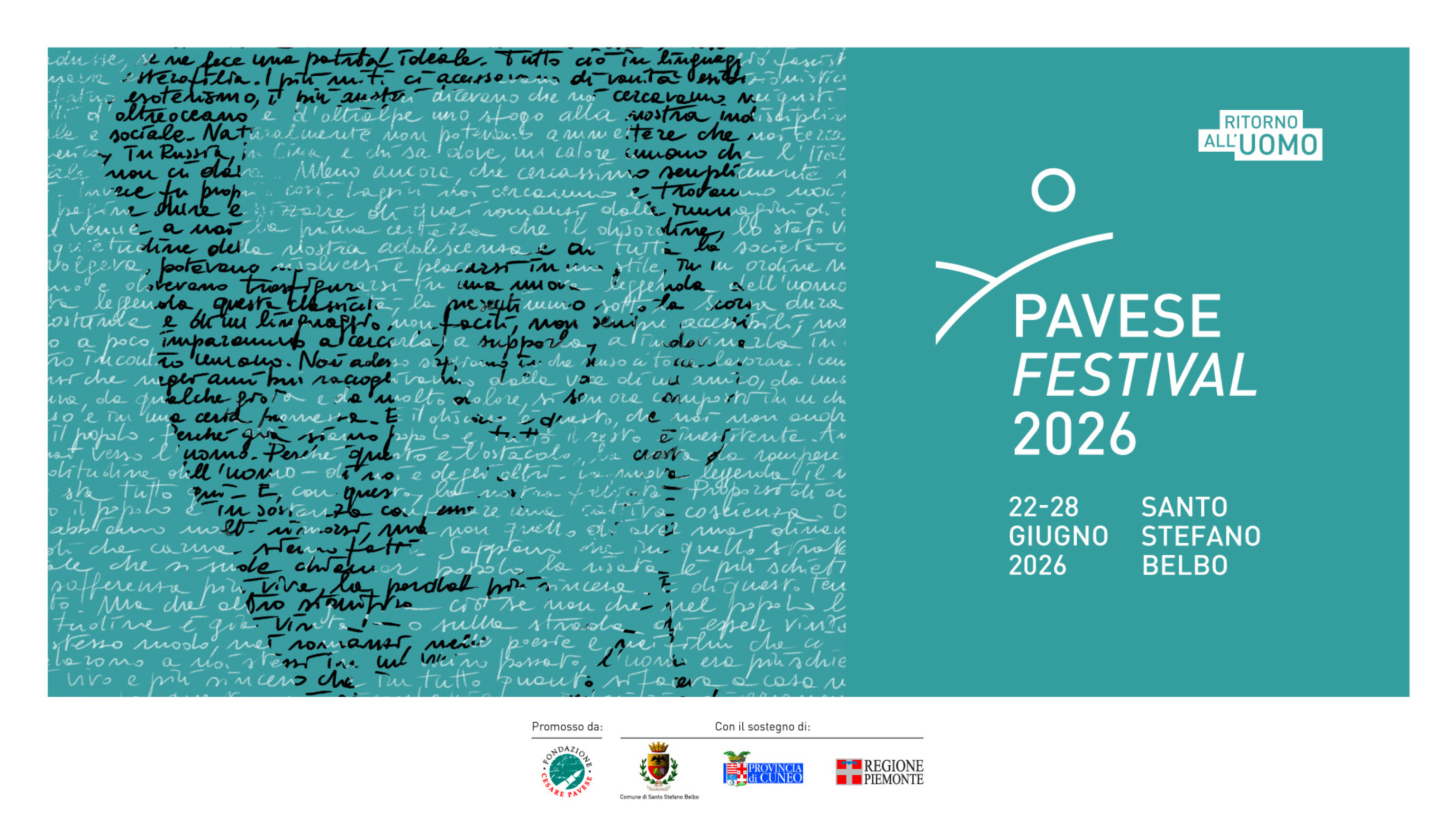 Ritorno all'uomo, il Pavese Festival dal 22 al 28 giugno a Santo ...