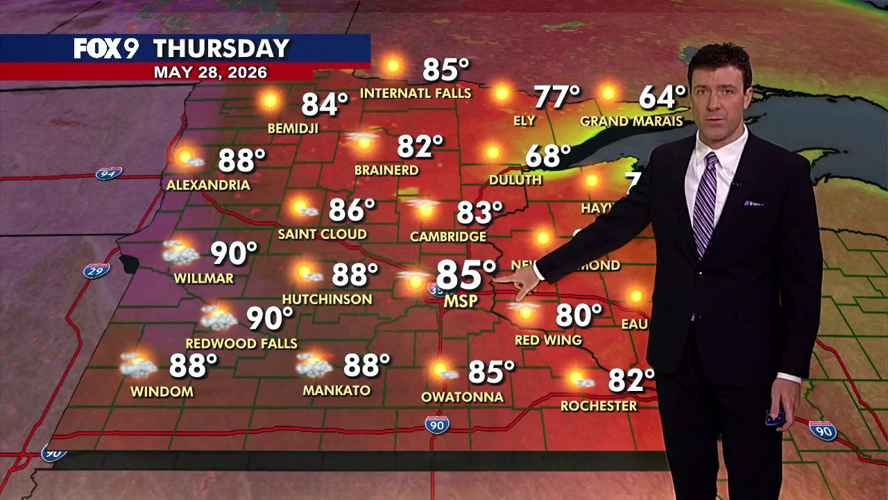 MN weather: Sunny and hot Thursday