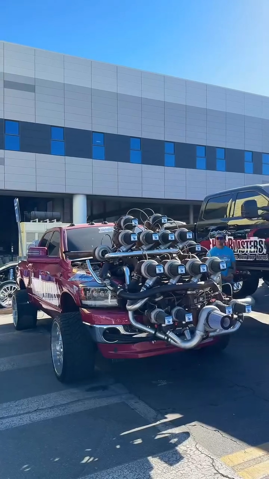 Aggressive car show builds with another level modification