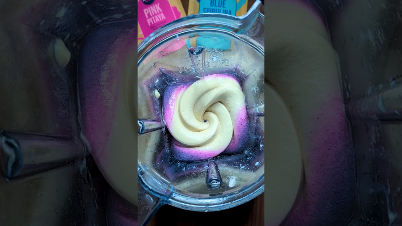 Oddly satisfying smoothie swirl 🌀