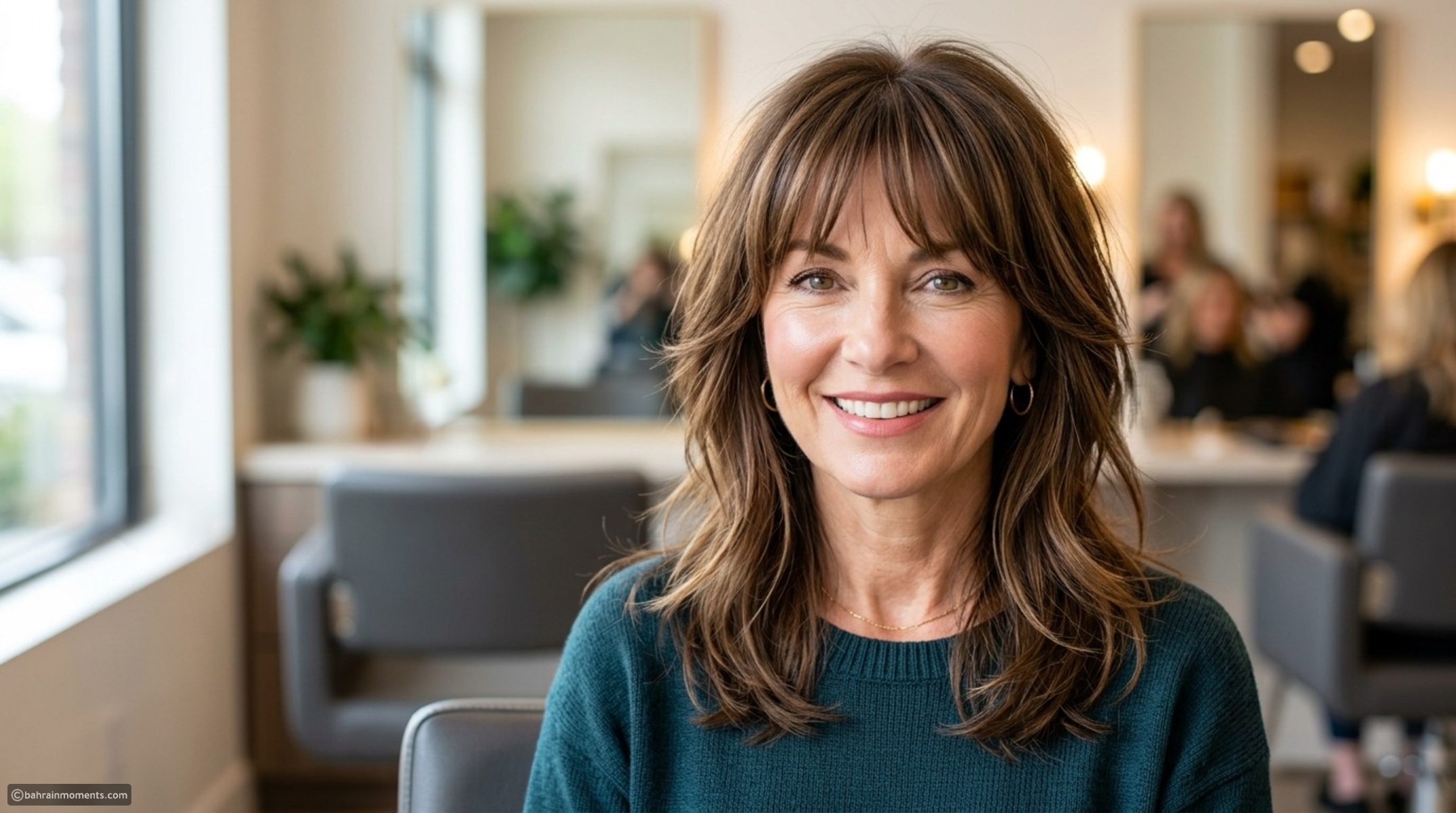 Layered haircuts that slim the face and rejuvenate women over 50