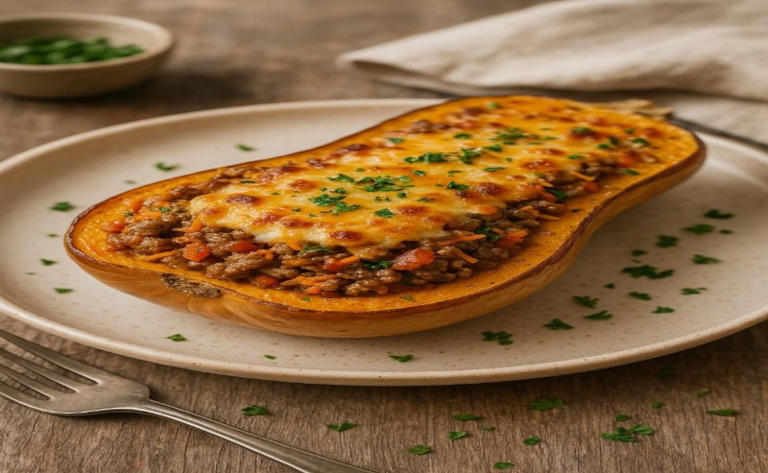 The Mediterranean stuffed butternut squash recipe everyone is adding to ...