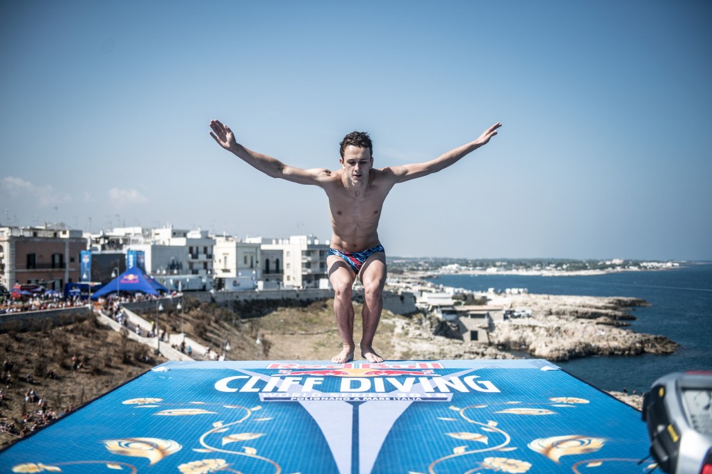 “If you’re scared, do it scared”: Cliff diving world champion Aidan ...