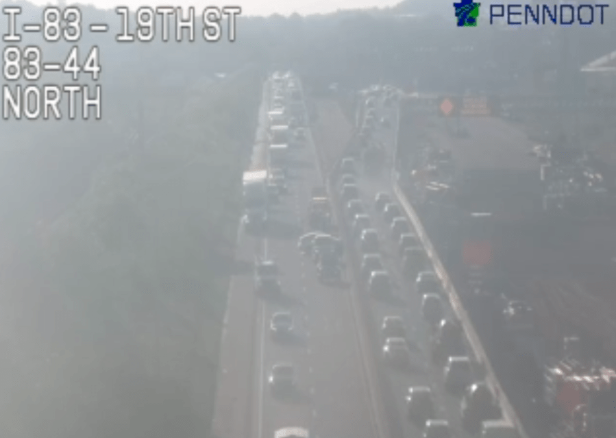 Crash blocks lanes on Dauphin County highway