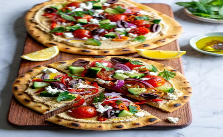 The Mediterranean hummus pizza everyone is making for a healthier pizza ...
