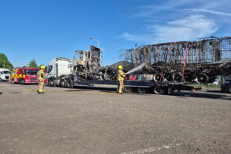 Lorry explosion that caused chaos on A9 saw HGV melted to tarmac