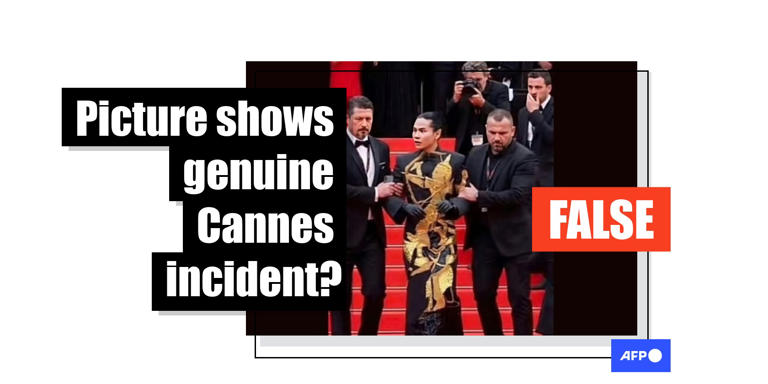 Image mocking Cambodian designer at Cannes Film Festival is AI-generated