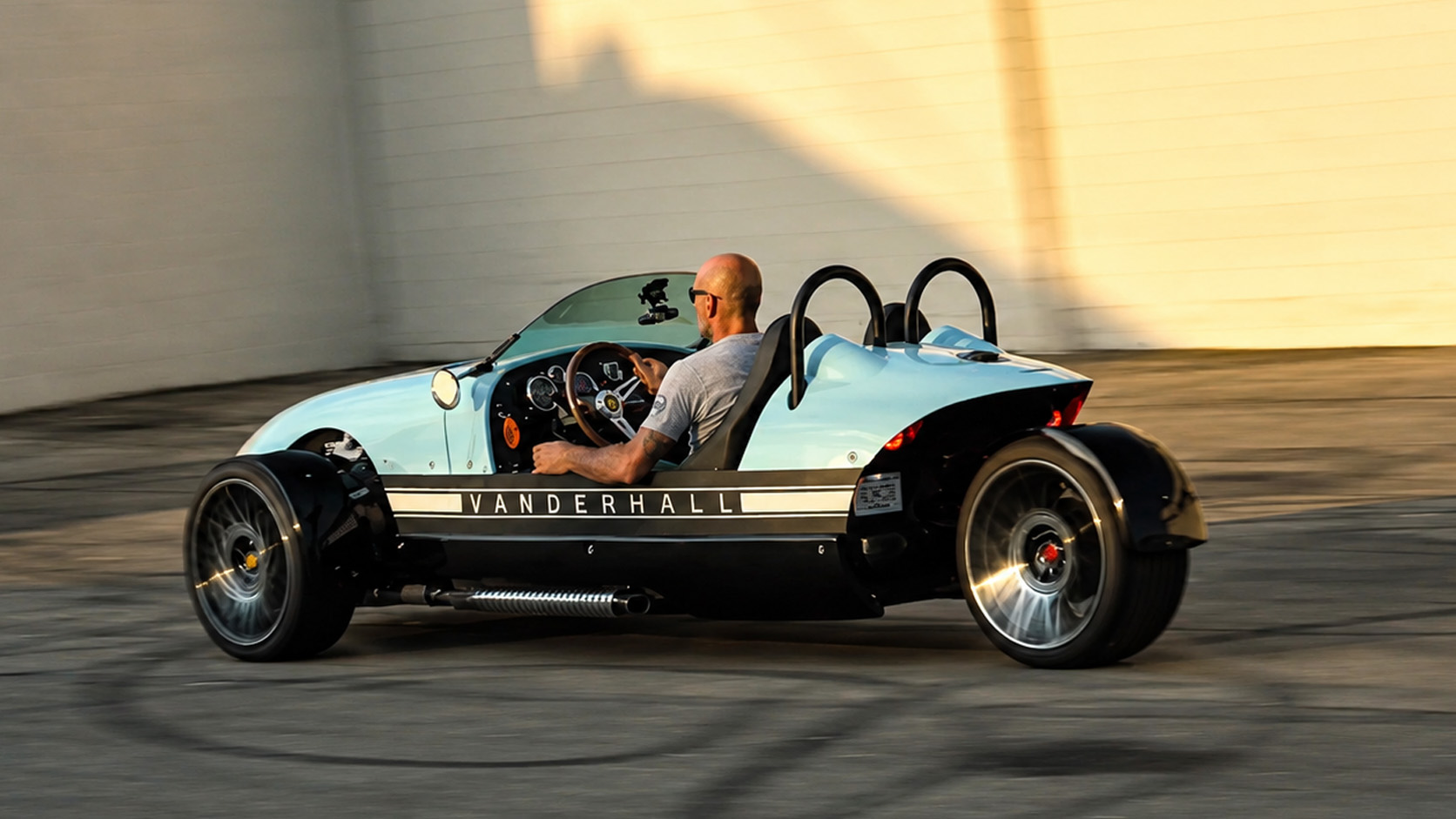 Vanderhall shows how a three wheeler can feel like a classic racer