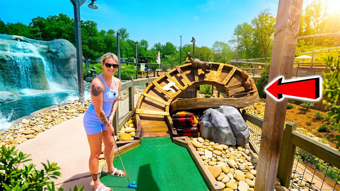 There is no other mini golf hole like this!