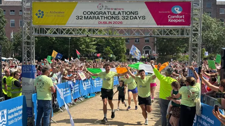 Emotion and joy as brothers complete 33-day marathon challenge and ...
