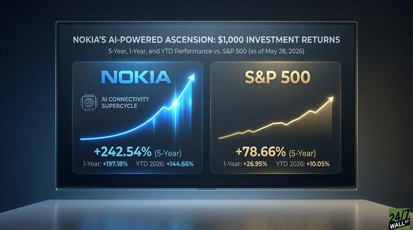 Had you invested $1,000 in Nokia 5 years ago, here’s what you’d have now