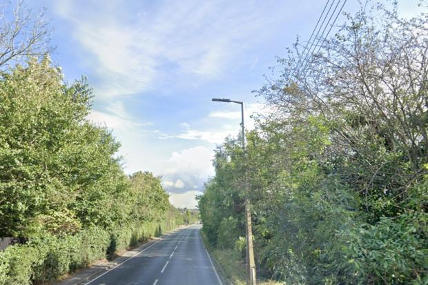 Busy road blocked due to crash
