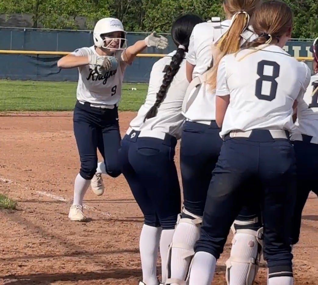 Pittsford Sutherland softball slugs past Mendon, extends streak to 15 wins