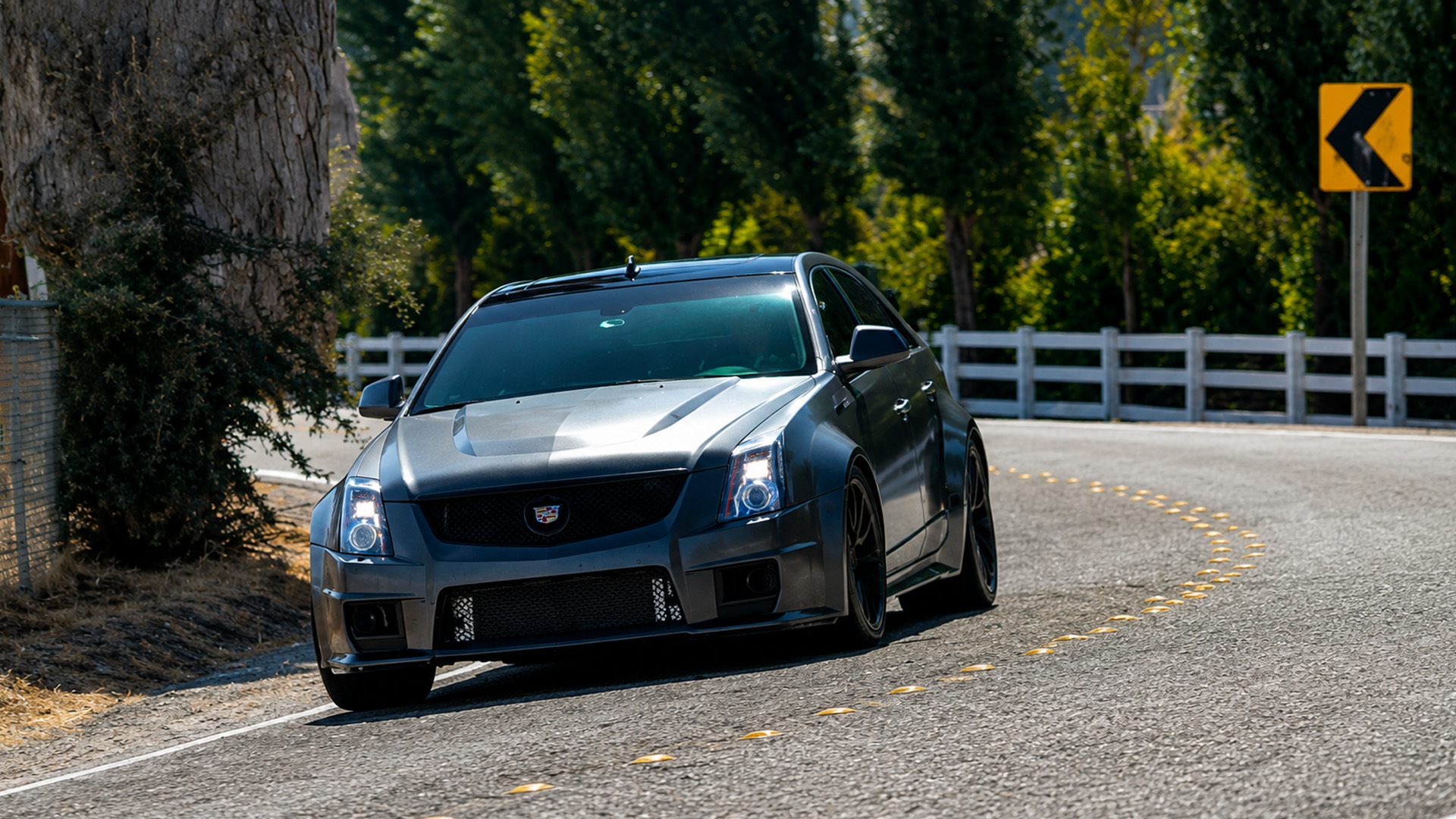 A rare 670HP Cadillac wagon attacks the hill corner