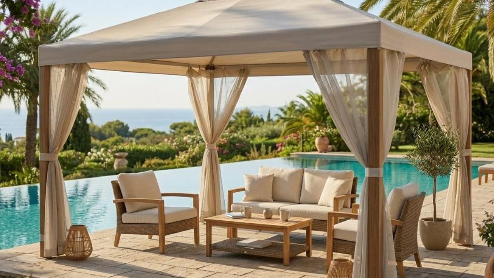 Ni pérgola ni sombrilla: este velador de Carrefour es perfecto para tus ...