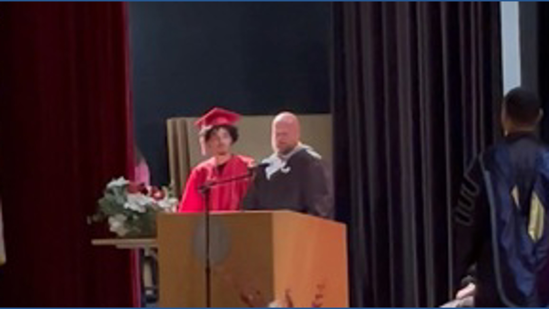 High school organizes graduation ceremony for student joining the Army