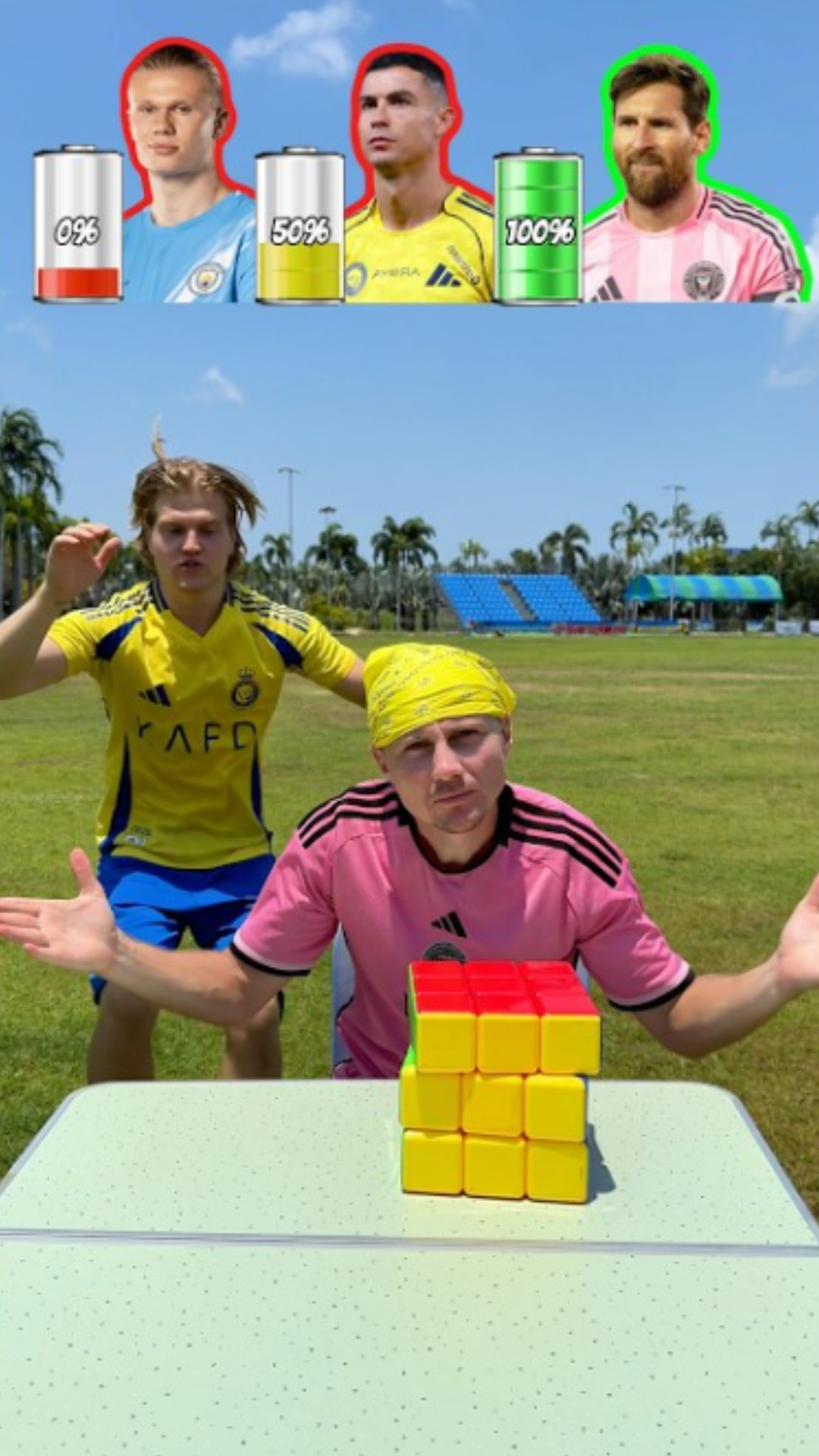 Footballer Tested Against Rubiks Cube Reaction Speeds