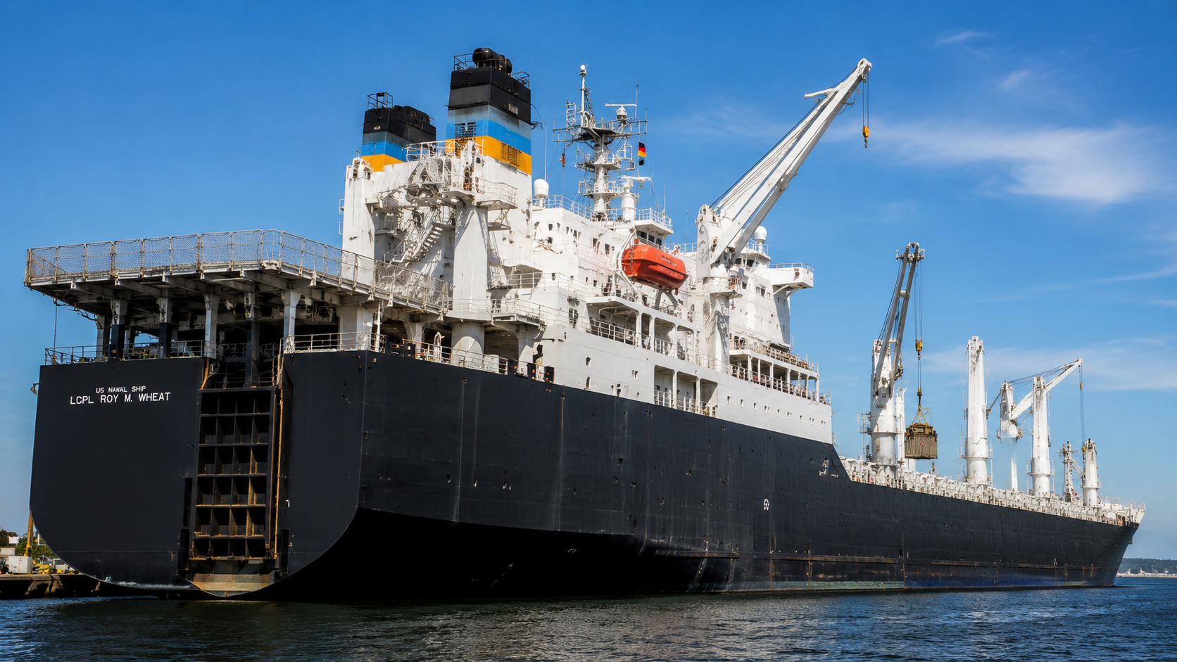 The Soviet built cargo giant the US Navy quietly turned into a sealift ship