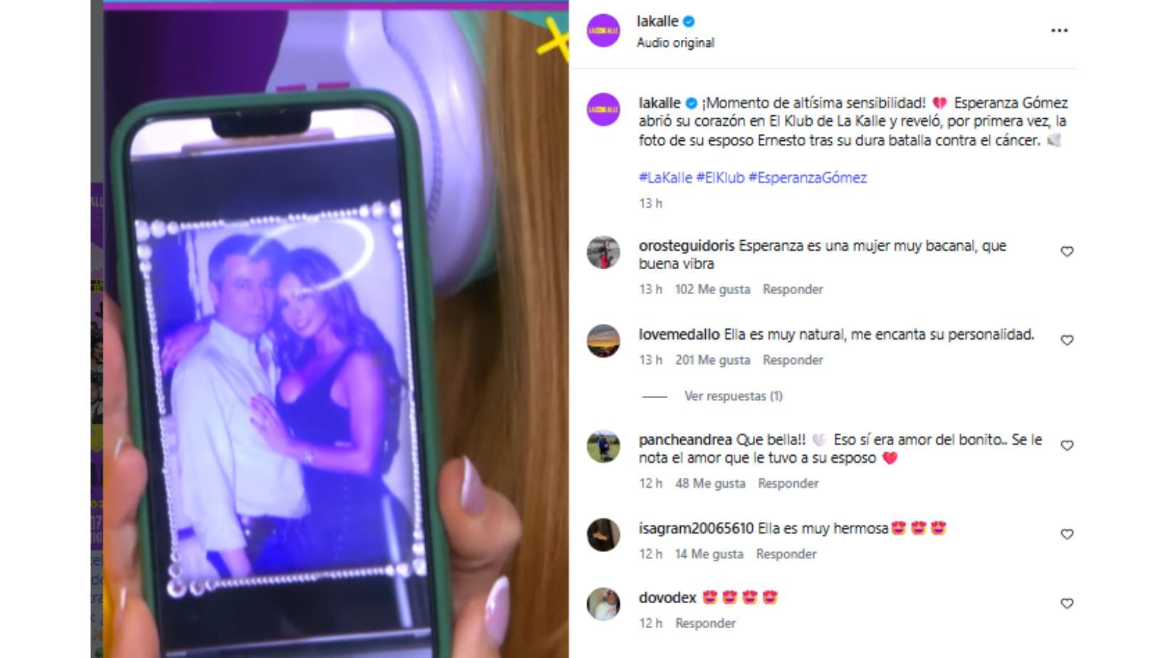Por primera vez, Esperanza Gómez compartió foto de su esposo, quien ...