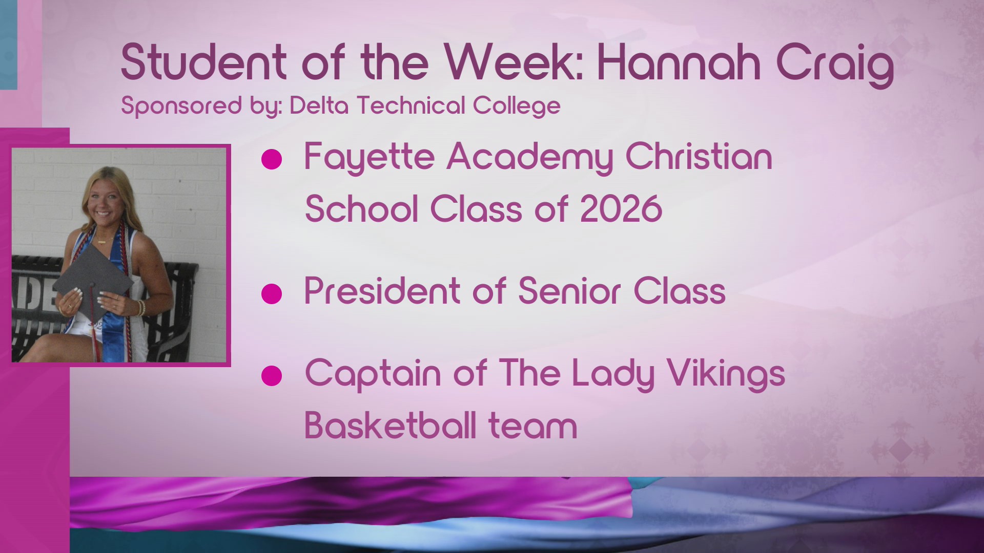 Student of the week: Hannah Craig