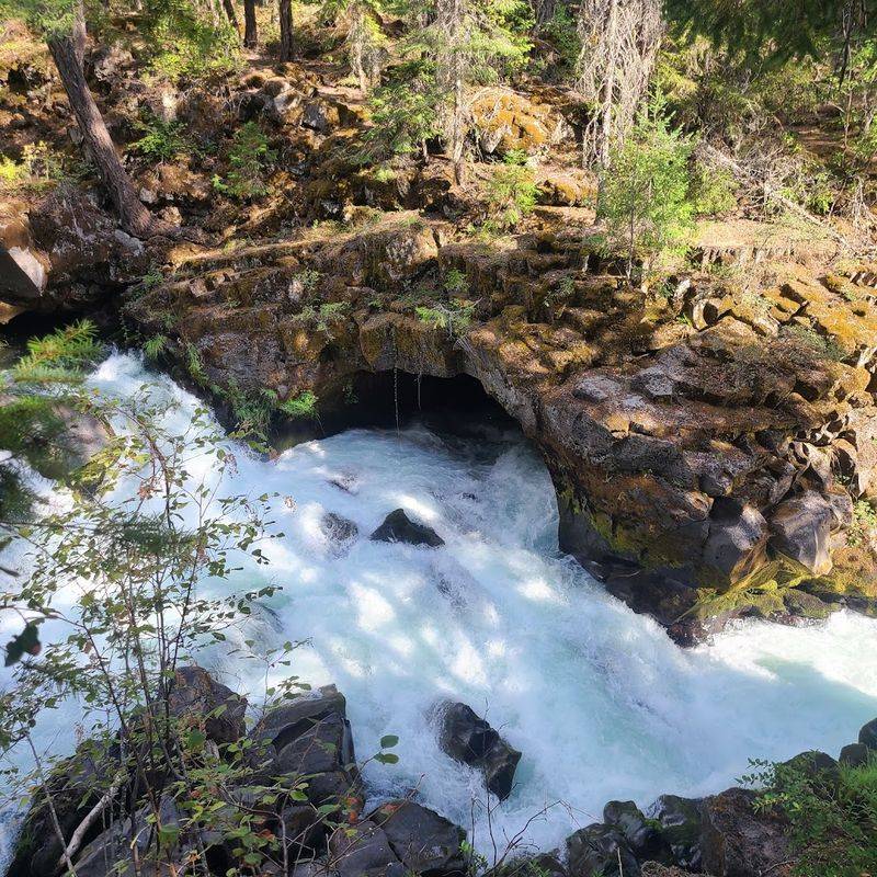 Oregon’s most unusual hike leads to a natural bridge where a river ...