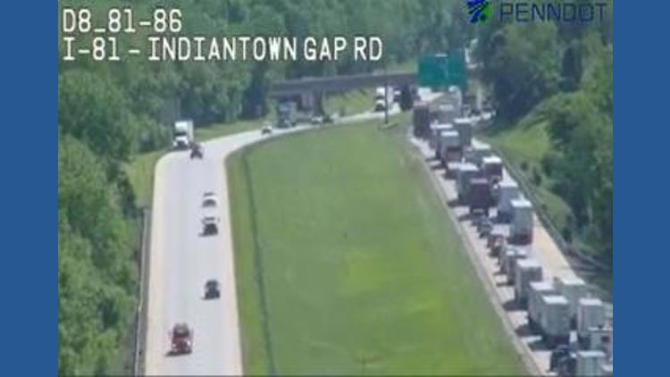 1 injured in rollover crash on I-81 in Lebanon County