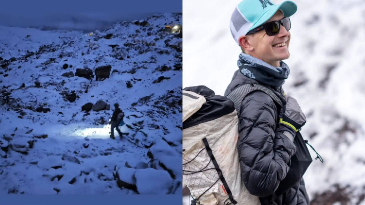 US climber Tyler Andrews, a cancer survivor, creates record by climbing ...