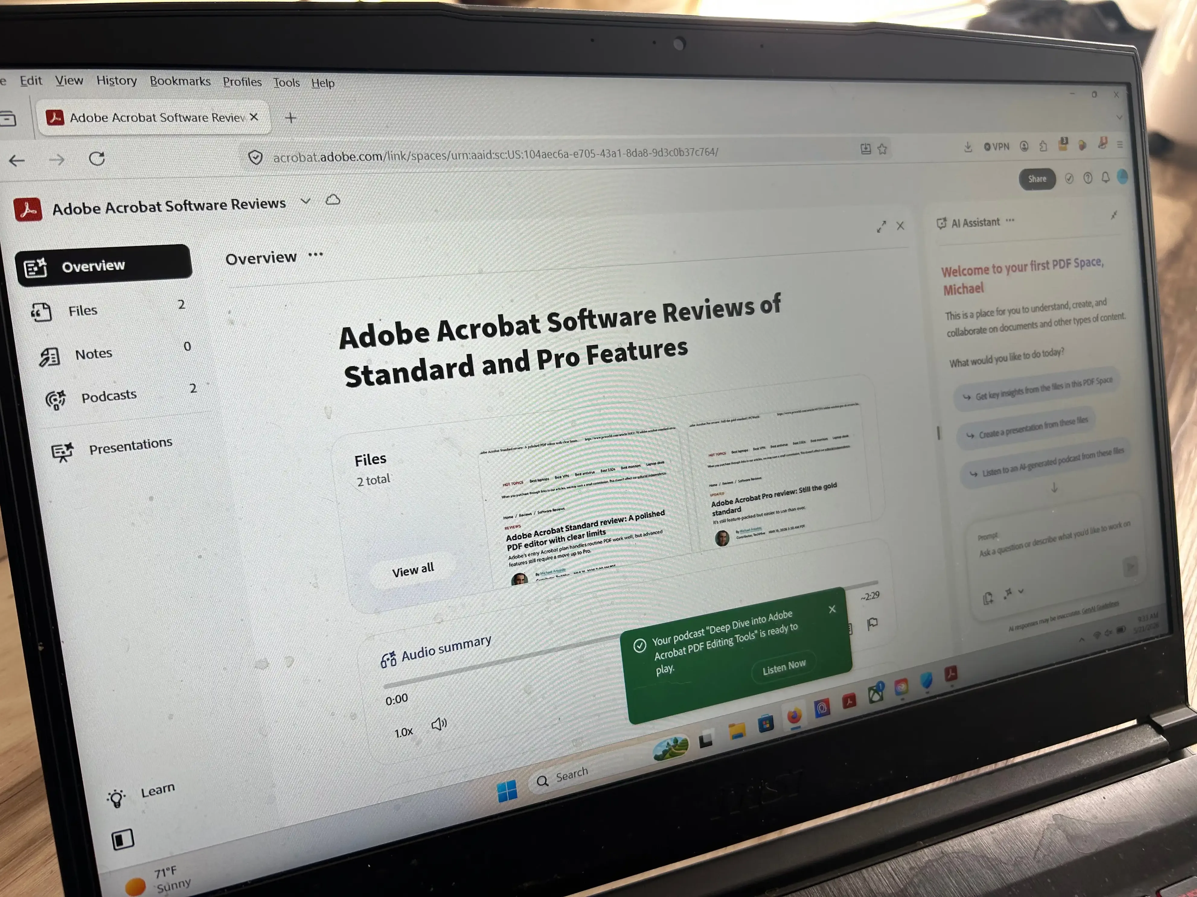 Adobe Acrobat Studio review: Acrobat becomes an AI workspace